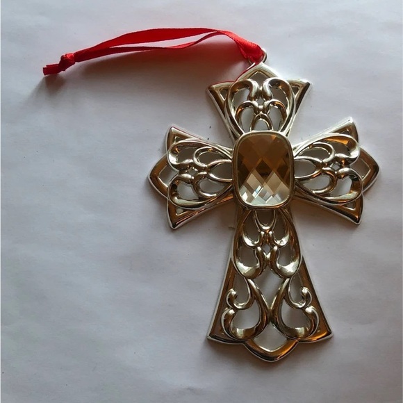 Lenox | Holiday | Lenox Bejeweled Cross Ornament W Crystal Color Gem ...